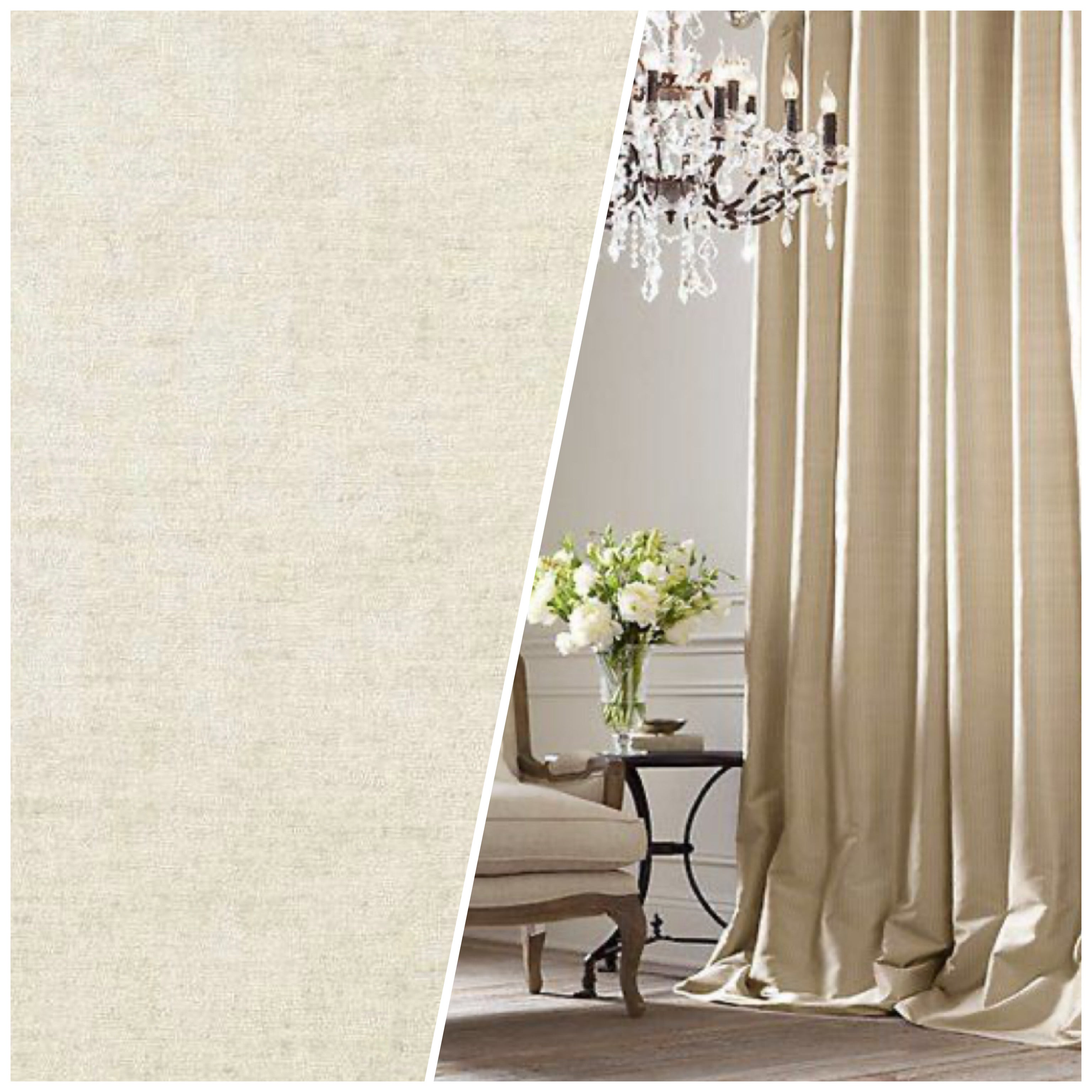 NEW Princess Greta Solid Cream Velvet Fabric | www.fancystylesfabric.com